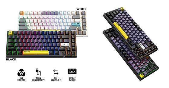 ONIKUMA G58 RGB Black Mechanical 82Keys Gaming Keyboard